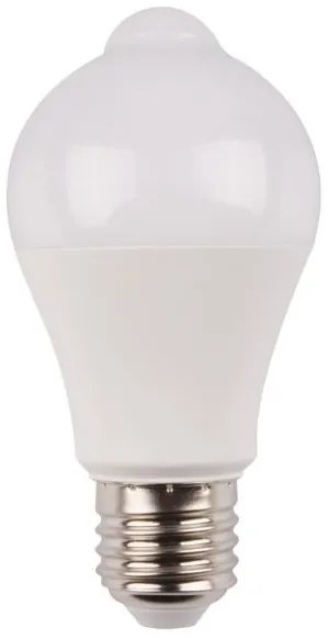 Prémiová LED žárovka E27 s čidlem pohybu 8,8W 806lm, denní, ekv. 60W, 3 roky