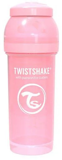 Twistshake Kojenecká láhev Anti-Colic 260 ml Pastelově růžová