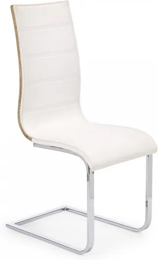 Jídelní židle Aimee bílá / dub sonoma