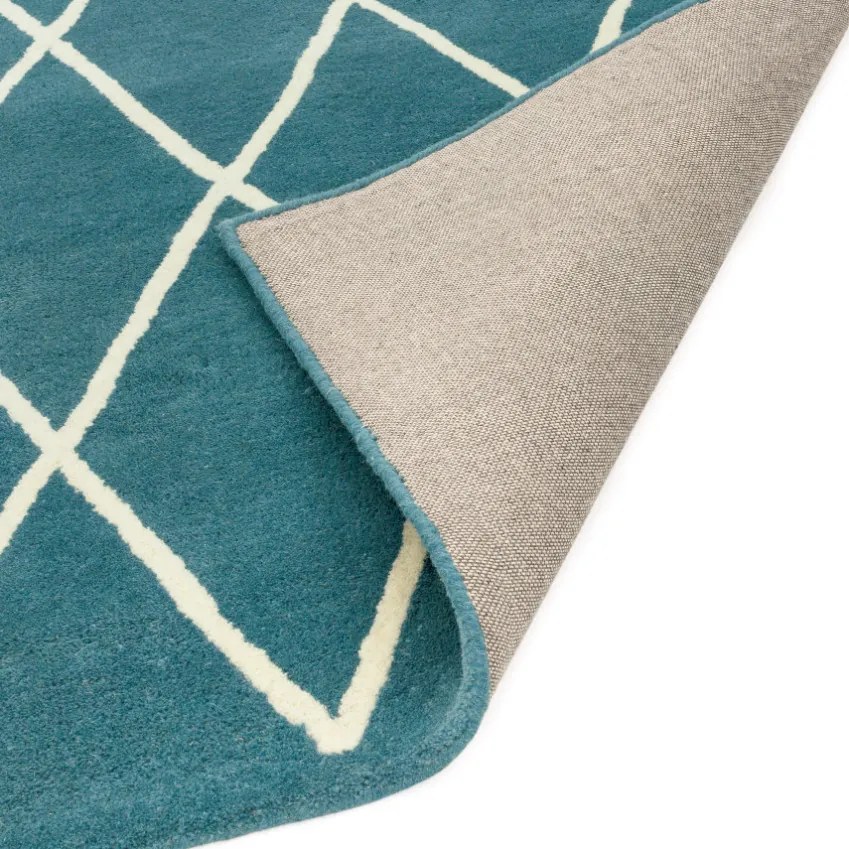 Modrý  koberec Swans Diamond Teal Rozměry: 120x170 cm