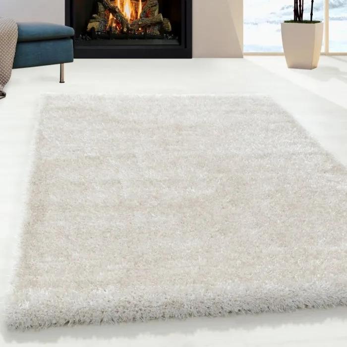 Kusový koberec Brilliant shaggy 4200 natur (Varianta: Kruh průměr 200 cm)