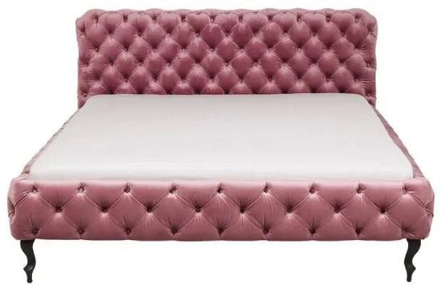 Desire Velvet manželská postel 160x200 cm růžovo fialová