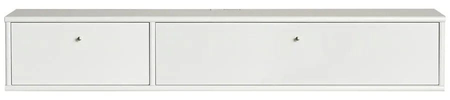 Bílý TV stolek 136x22 cm Mistral – Hammel Furniture