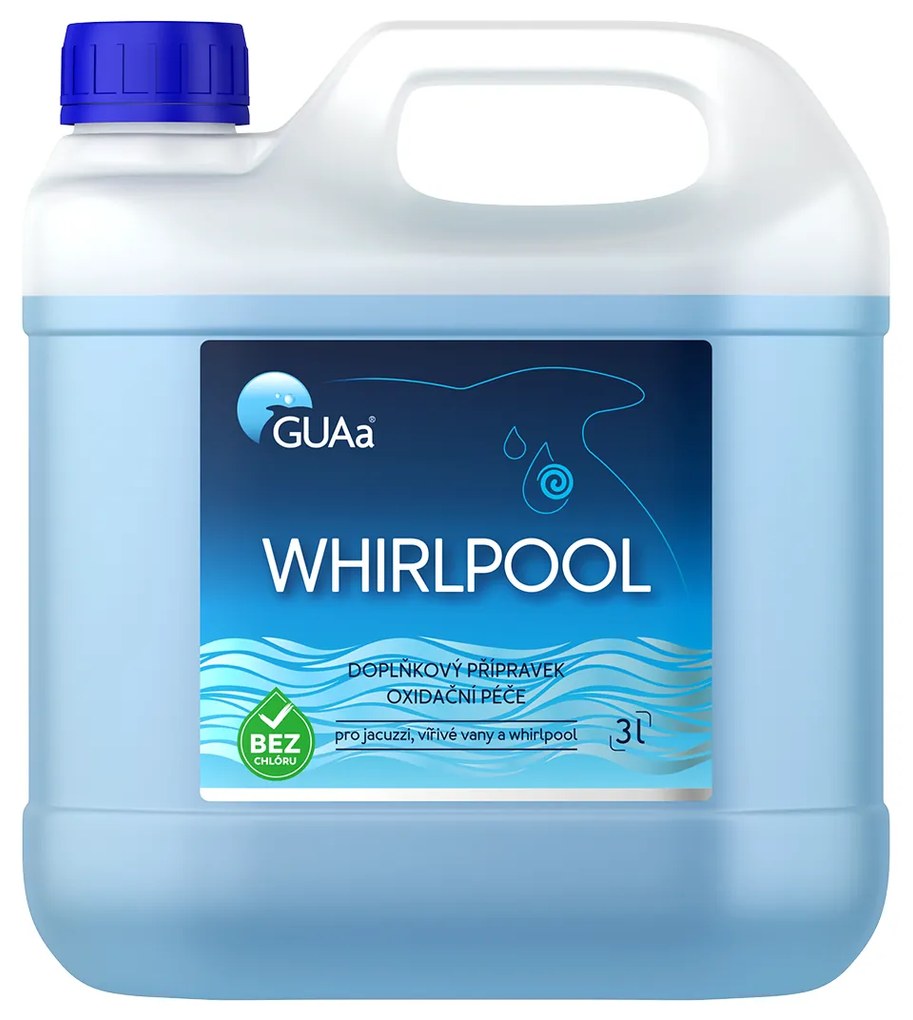 GUAa WHIRLPOOL 3L - bezchlórová chemie pro vířivé vany a koupací sudy