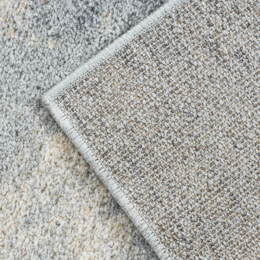 Dywany Łuszczów, Kusový koberec Fusion 9613 l. grey/dark grey, 160x220, šedá, kancelář