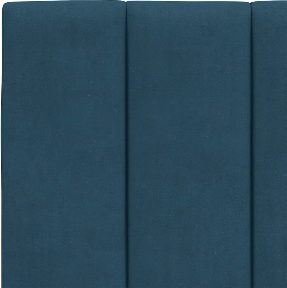 Postel s matrací Hanko modrá 140 x 190 cm samet 3208596
