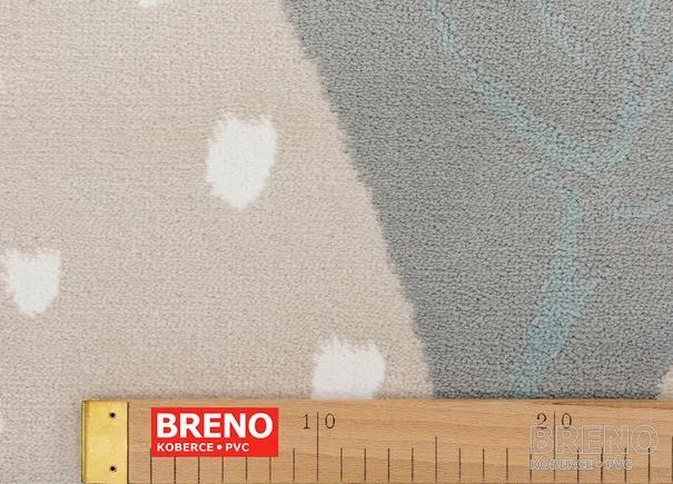 Breno Kusový koberec LIDA NEW KUNIKLO Light beige, 133x190 cm, Vícebarevné