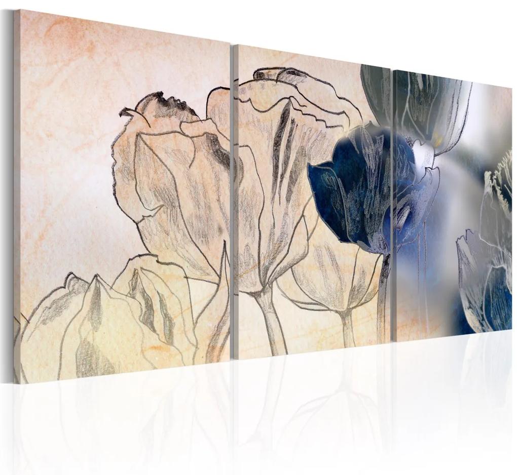 Třídílné obrazy - tulipány (120x60 cm) - Murando DeLuxe