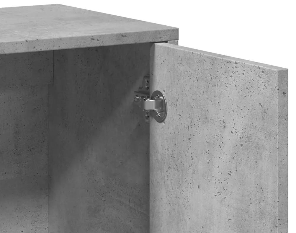 Příborníky 2 ks betonově šedé 60 x 31 x 70 cm kompozitní dřevo,  3276542