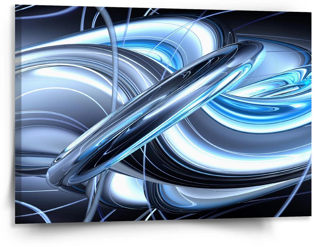Obraz SABLO - Modrá abstrakce 50x50 cm