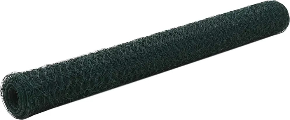 Pletivo ke kurníku ocel PVC vrstva 25 x 1,2 m zelené 143269