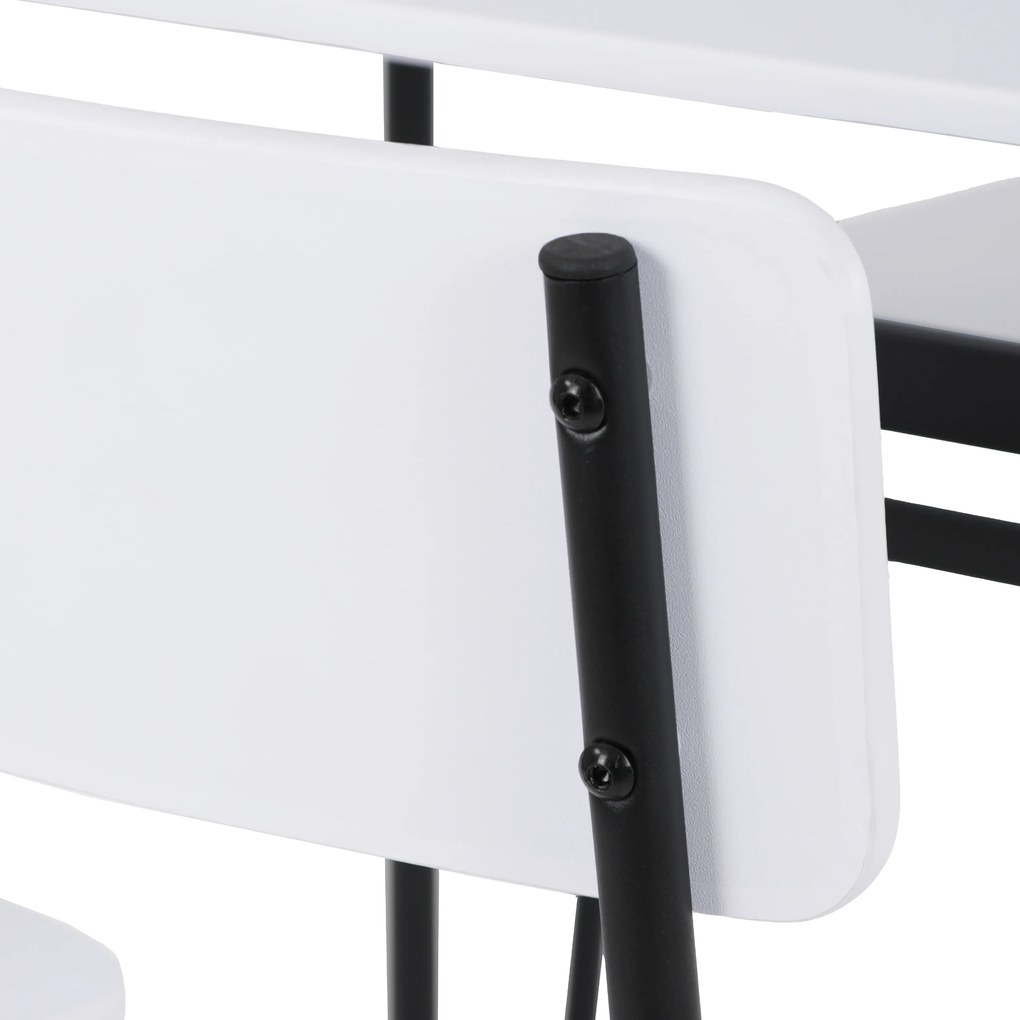 Autronic Jídelní set s 4 židlemi AUT-O2155 Odstín: Staré dřevo 2