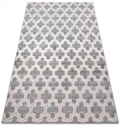 Dywany Łuszczów Kusový koberec Core W6764 Trellis grey/cream - 120x170 cm