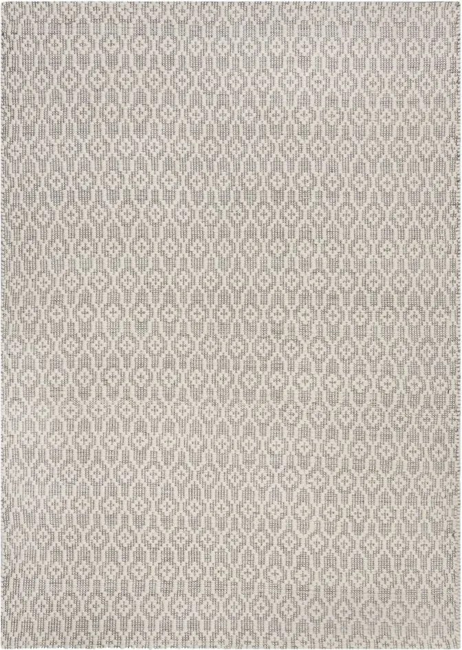 Ručne tkaný kusový koberec Nur Wool Dream Grey/Ivory, 80x150, šedá, obývacia izba, Flair Rugs