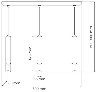 Brilagi - Lustr na lanku POKER 3xGU10/25W/230V béžová