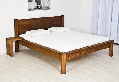 Postel Postelia VARIO Buk 160x210 - dřevěná postel z masivu o šíři 4 cm