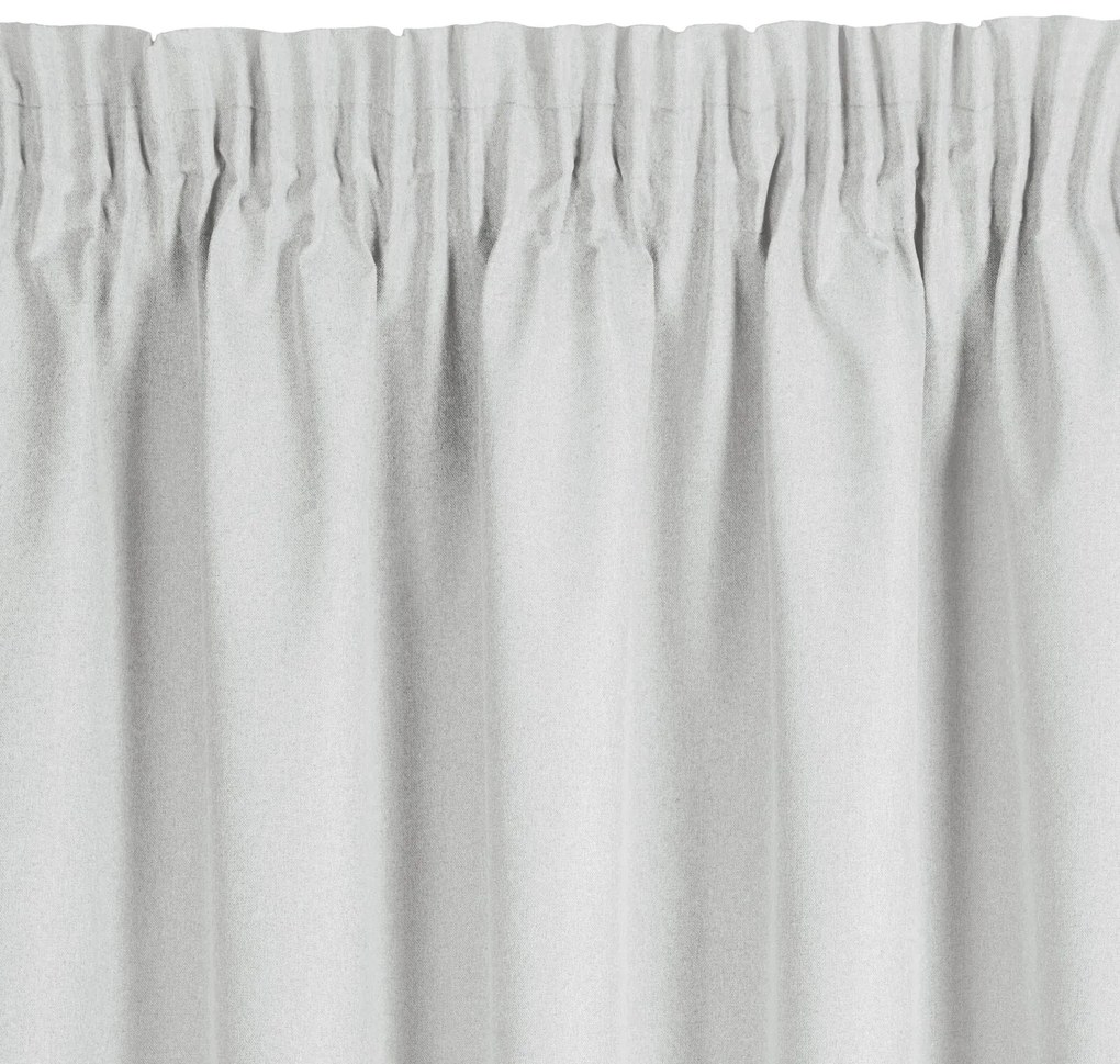 ZATEMŇOVACÍ ZÁVĚS (100%) NA PÁSCE SUZAN 135X270 CM STŘÍBRNÁ