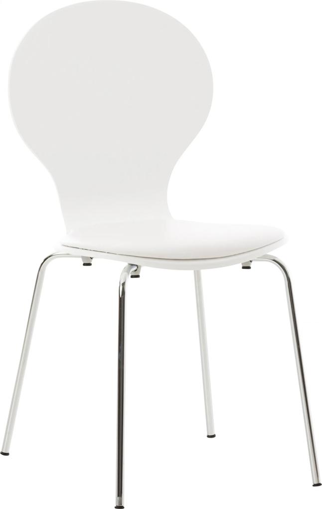 Stohovatelná židle DS36999 s podsedákem Barva  Bílá