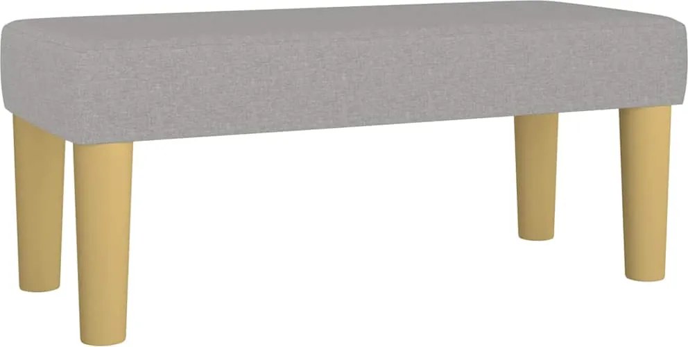 Box spring postel s matrací světle šedá 120x190 cm textil 3270411
