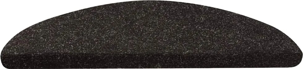 Samolepicí nášlapy na schody 15 ks 56x17x3 cm antracitové 136389