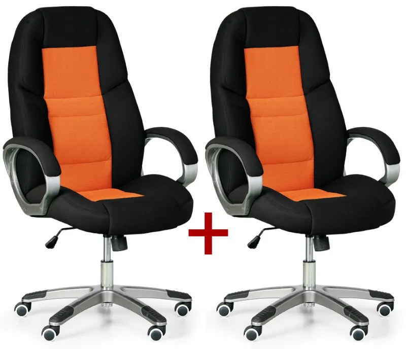 Kancelářské křeslo KEVIN 1+1 ZDARMA, oranžová