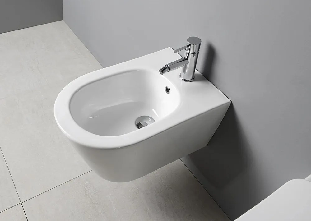 Sapho Sapho, AVVA bidet závěsný 35,5x53 cm, bílá, 100324
