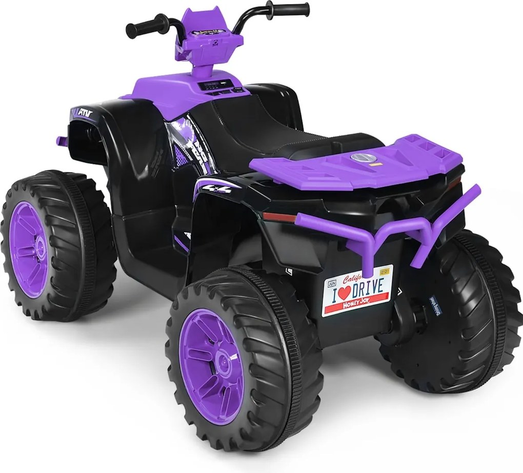 Costway 12 V elektrická dětská čtyřkolka se světlometem mini