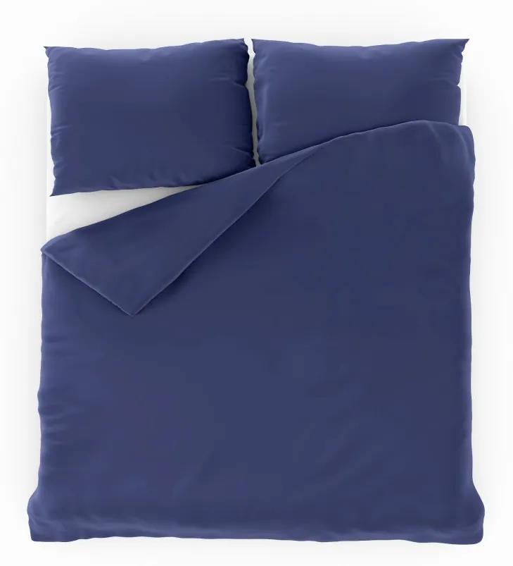 Kvalitex satén povlečení Luxury Collection tmavě modré 200x240 2x70x90