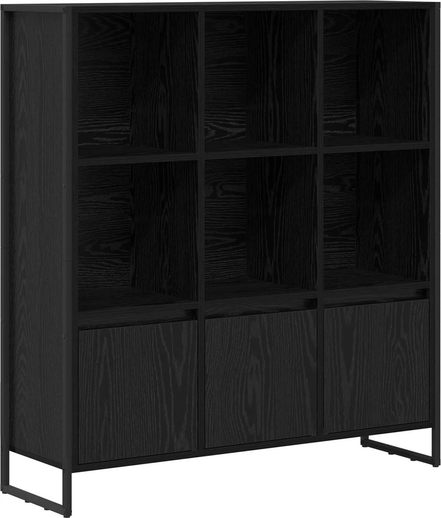 Knihovna 99,5 x 30 x 108 cm Kompozitní dřevo Černý dub 3403022