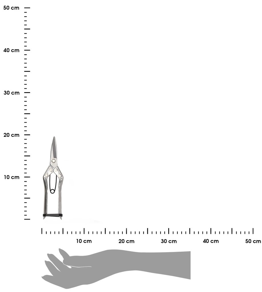 Zahradní nůžky Zak, stříbrná