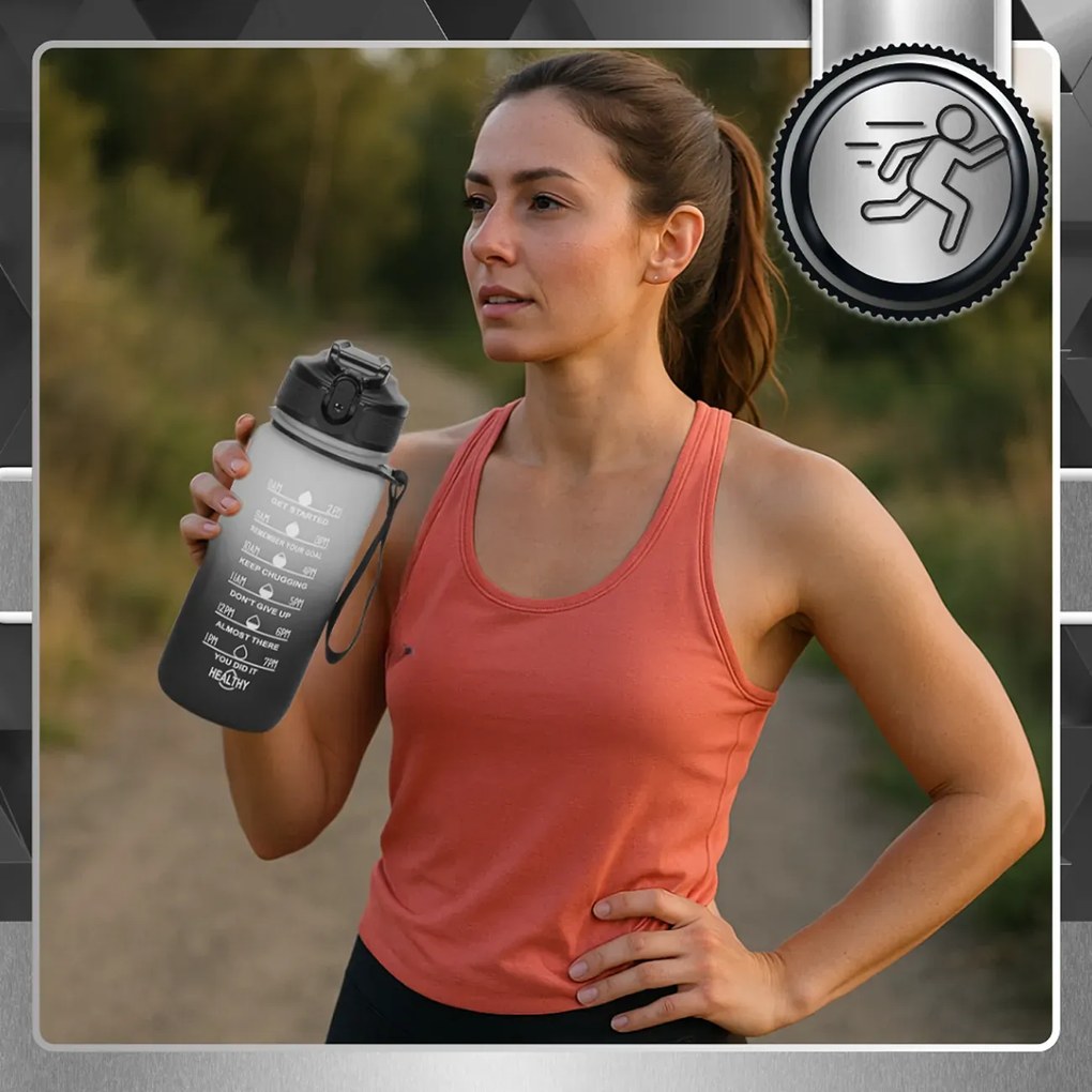 Camerazar Sportovní láhev TRESSARI 600 ml BPA Free z pevného PC pro zdravé pití