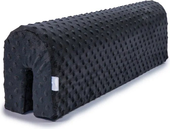 Chránič na dětskou postel MINKY 70 cm - černý