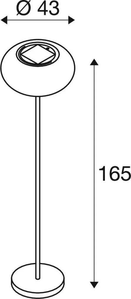 LA 1008387 ADEGAN venkovní stojací lampa, solární, 2200 K, IP65, hnědá - BIG WHITE (SLV)