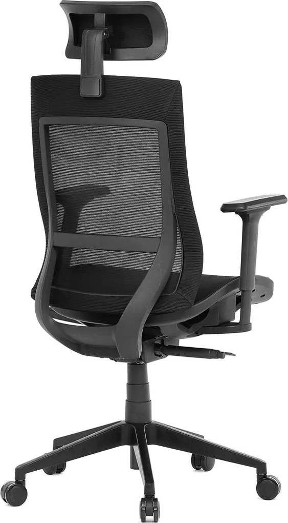 Ergonomická kancelářská židle MERADI - černá síťovina