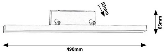Rabalux 5782 - LED Koupelnové nástěnné svítidlo ANDREW LED/12W/230V IP44