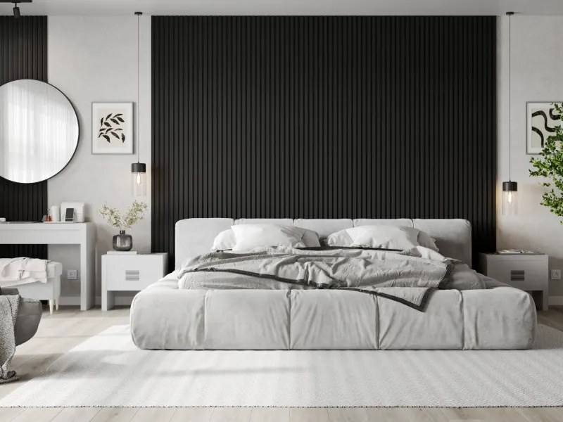 Mexen Lam-F lamely nástěnné akustické 275 x 31,5 cm, plsť 6 mm, Černý Mat - S105-275317-2812-053