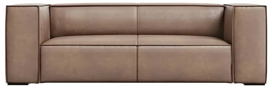 Světle hnědá kožená pohovka 212 cm Madame – Windsor & Co Sofas
