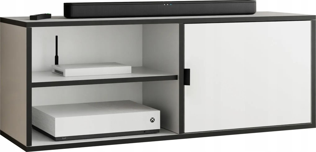 TV skříňka LUNO 2 otevřená TV skříňka bílý