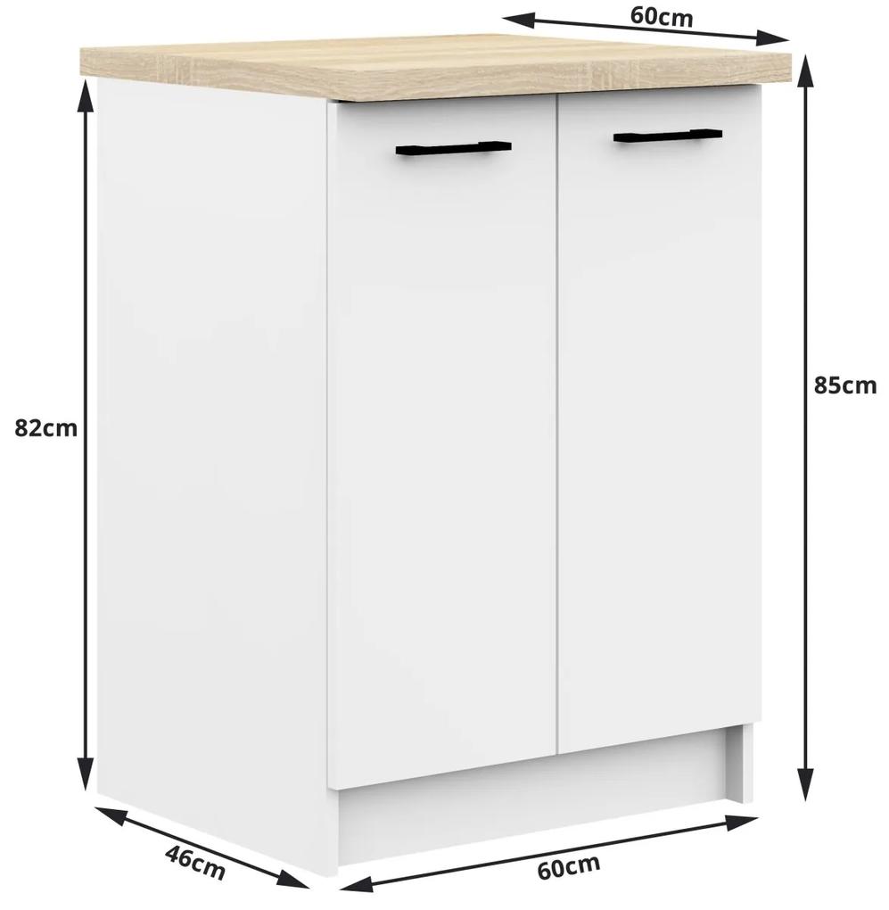 Kuchyňská skříňka Olivie S 60 cm 2D bílá