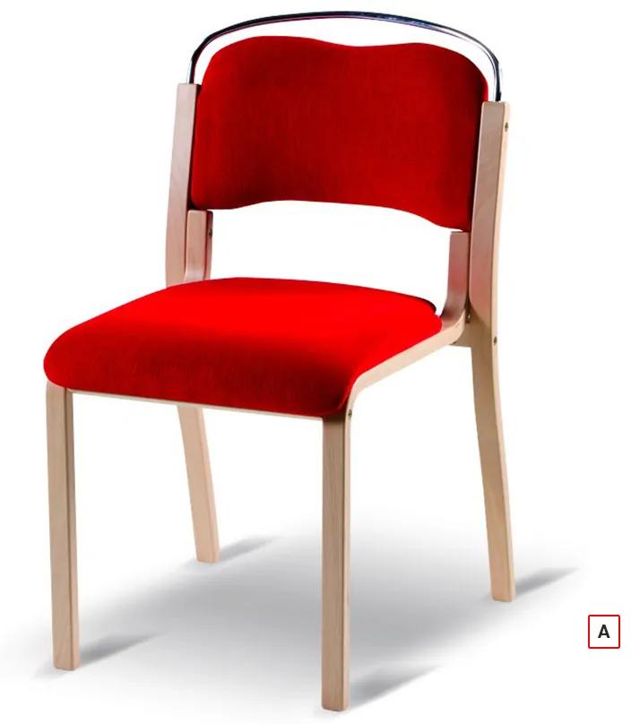Stohovatelná židle STEP typ A pro veřejné prostory a pečovatelství, český výrobek