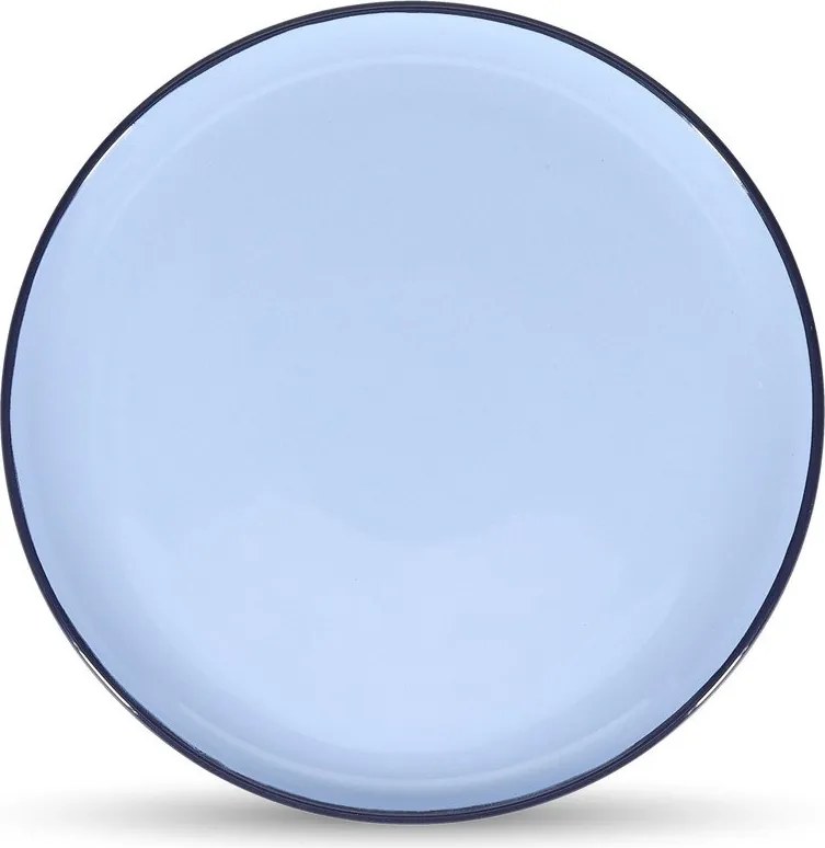 Modrý talíř z kameniny ø 26 cm Duo – ONA