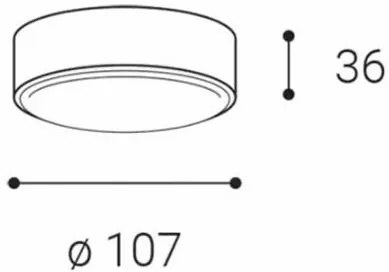 Led2 Stropní LED svítidlo ROLO Barva: Antracit