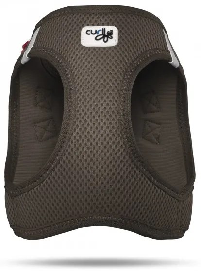 Postroj pro psy a kočky Curli Plush Vest Air-Mesh hnědý Velikost: 2XS