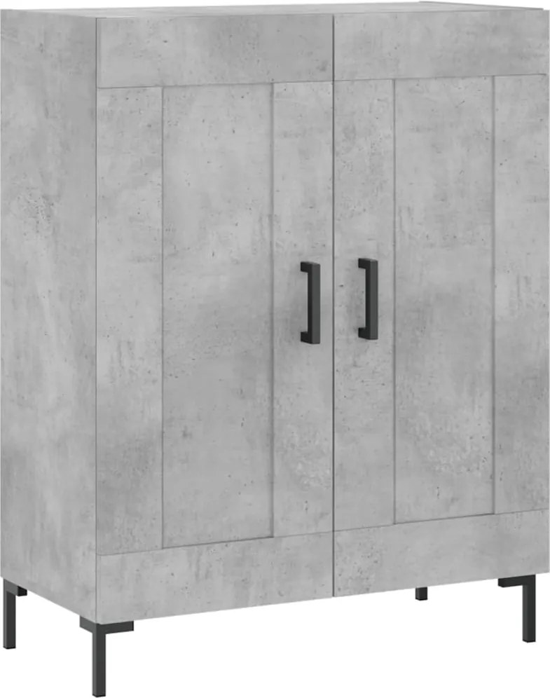 Skříň highboard betonově šedá 69,5x34x180 cm kompozitní dřevo 3189961