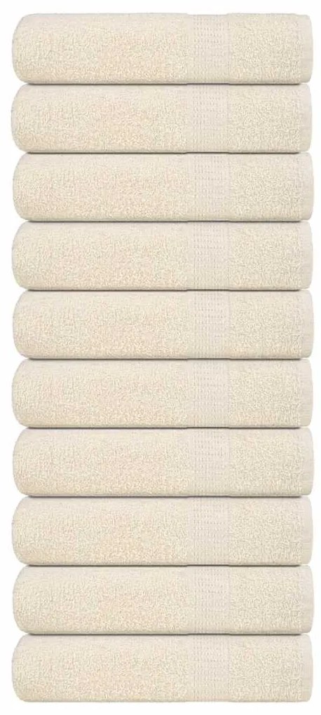 Ručníky FROGN 10 ks krémové 100x150 cm 360 g/m² 137006