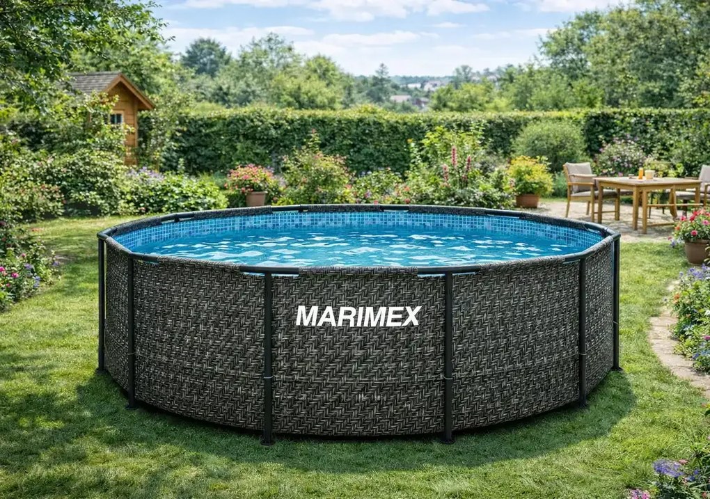 Marimex | Bazén Marimex Florida 3,05x0,91 m s pískovou filtrací - motiv RATAN | 19900079