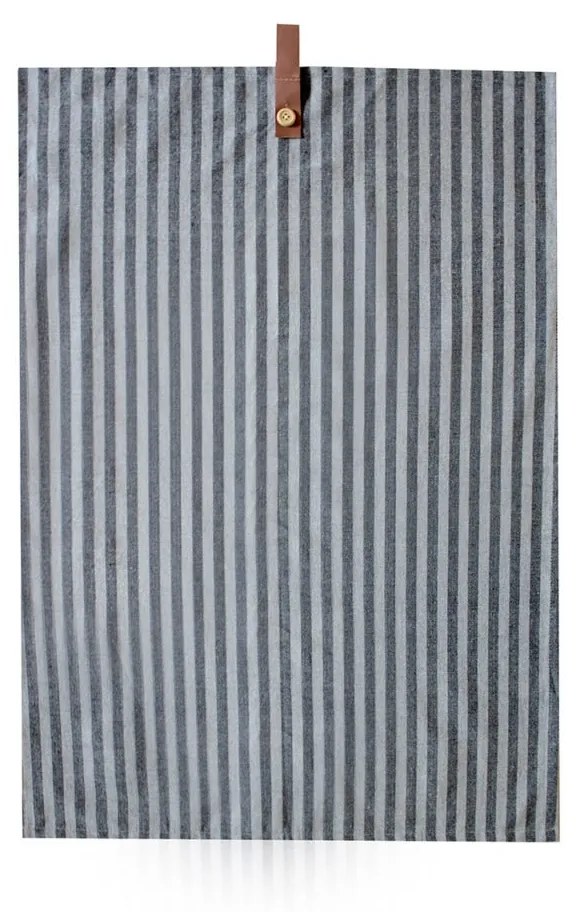 Kuchyňská utěrka Kvarnasen Grey Stripe 50x70 cm Storefactory Scandinavia