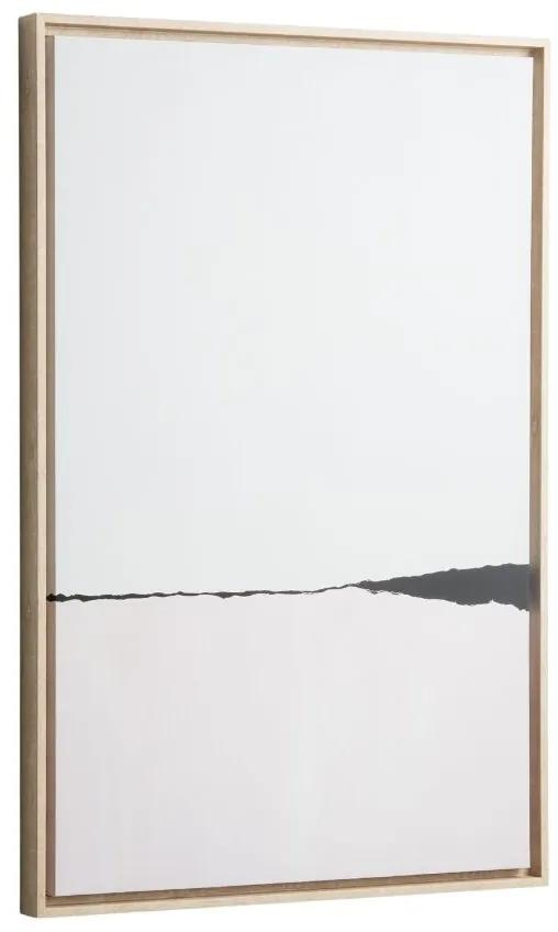 Bílo růžový abstraktní obraz Kave Home Wrigley 90 x 60 cm