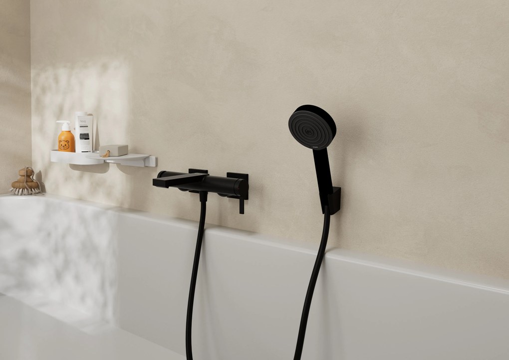 Hansgrohe Tecturis E, páková vanová baterie, černá matná, HAN-73420670