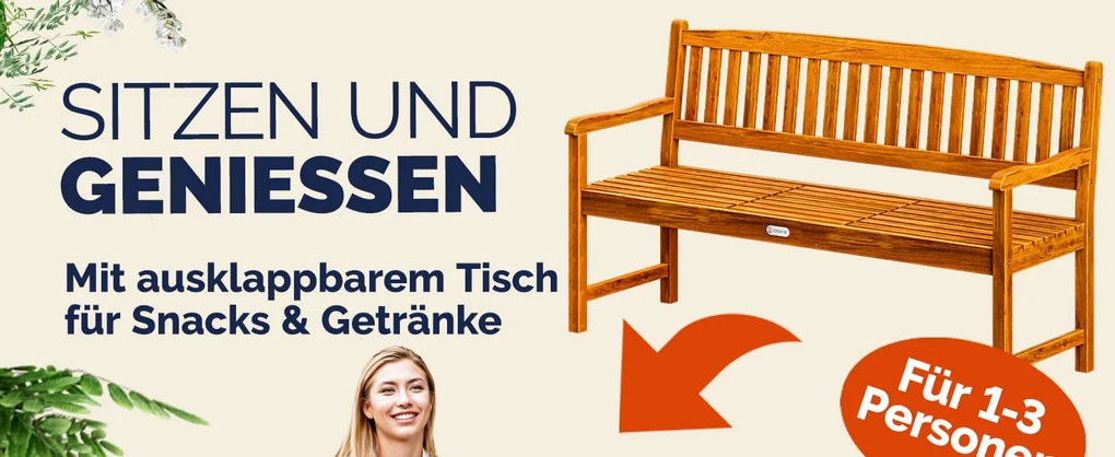 Zahradní lavice Picknick s stůl eukalyptus certifikace FSC®
